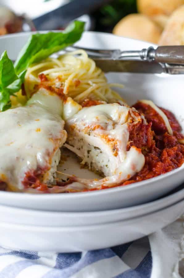 Stuffed Chicken Parmesan - How to Make Stuffed Chicken Parmesan