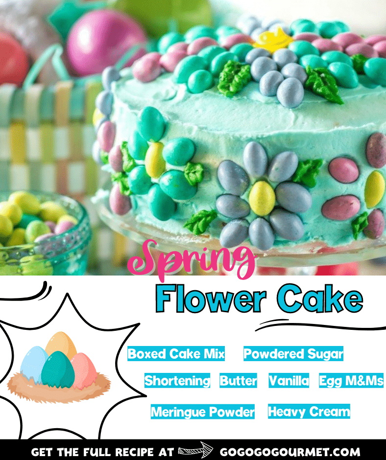 Spring Flower Cake Go Go Go Gourmet
